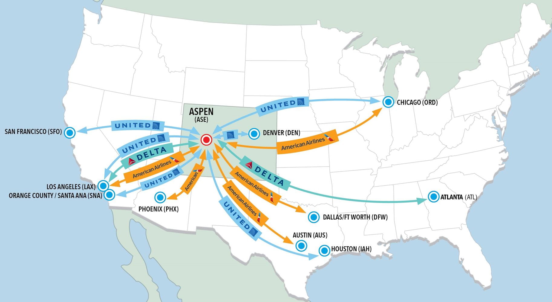 United Airlines Route Map 2022